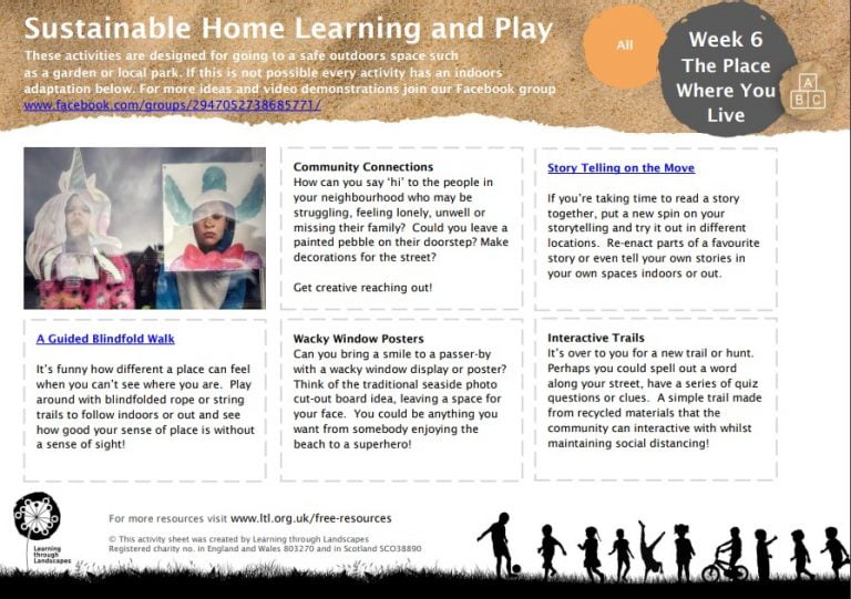 Sustainable Home Learning and Play | Week 5 | Early Years to Upper Primary